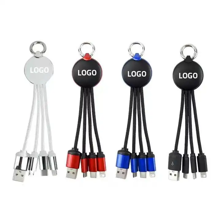 3in1 1m Led Flowing Light Charging Light Up 3 In 1 Cable Light Up Multi ...