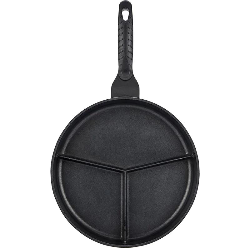 3 in 1 Fry Pan Grill Divided 3 Section Multi Fry Pan