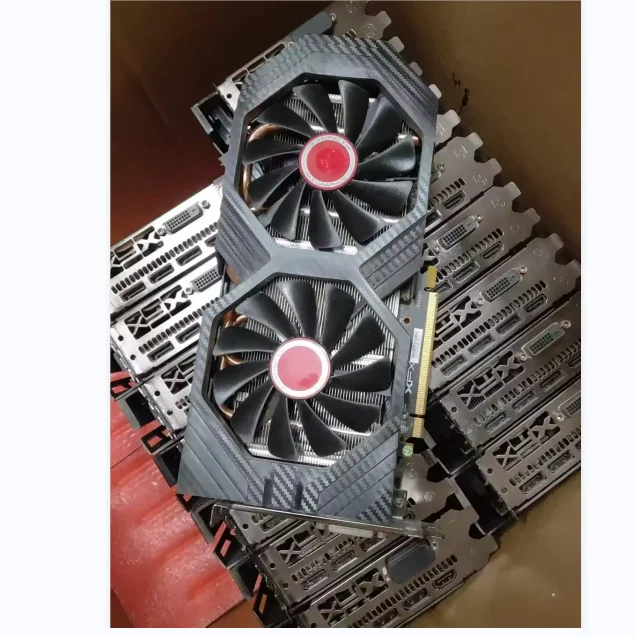 High grade rx 590 8gb gddr5 video card rx590 rx 580 de 8gb used gaming ...