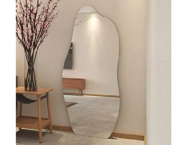 Asymmetrical Wall Mirror Design - Handmade Aesthetic Decor