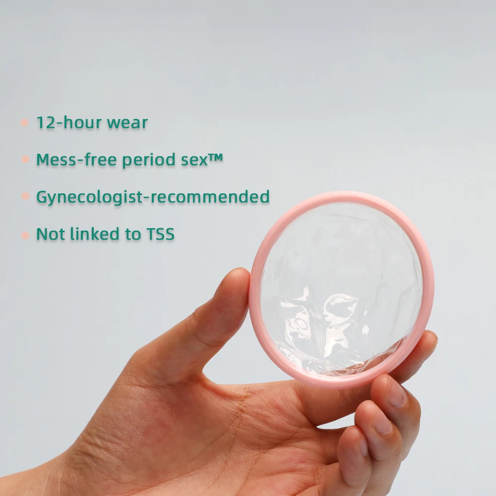 Eco-friendly Woman Menstrual Disc Cup Silicone Disposable Menstruales ...