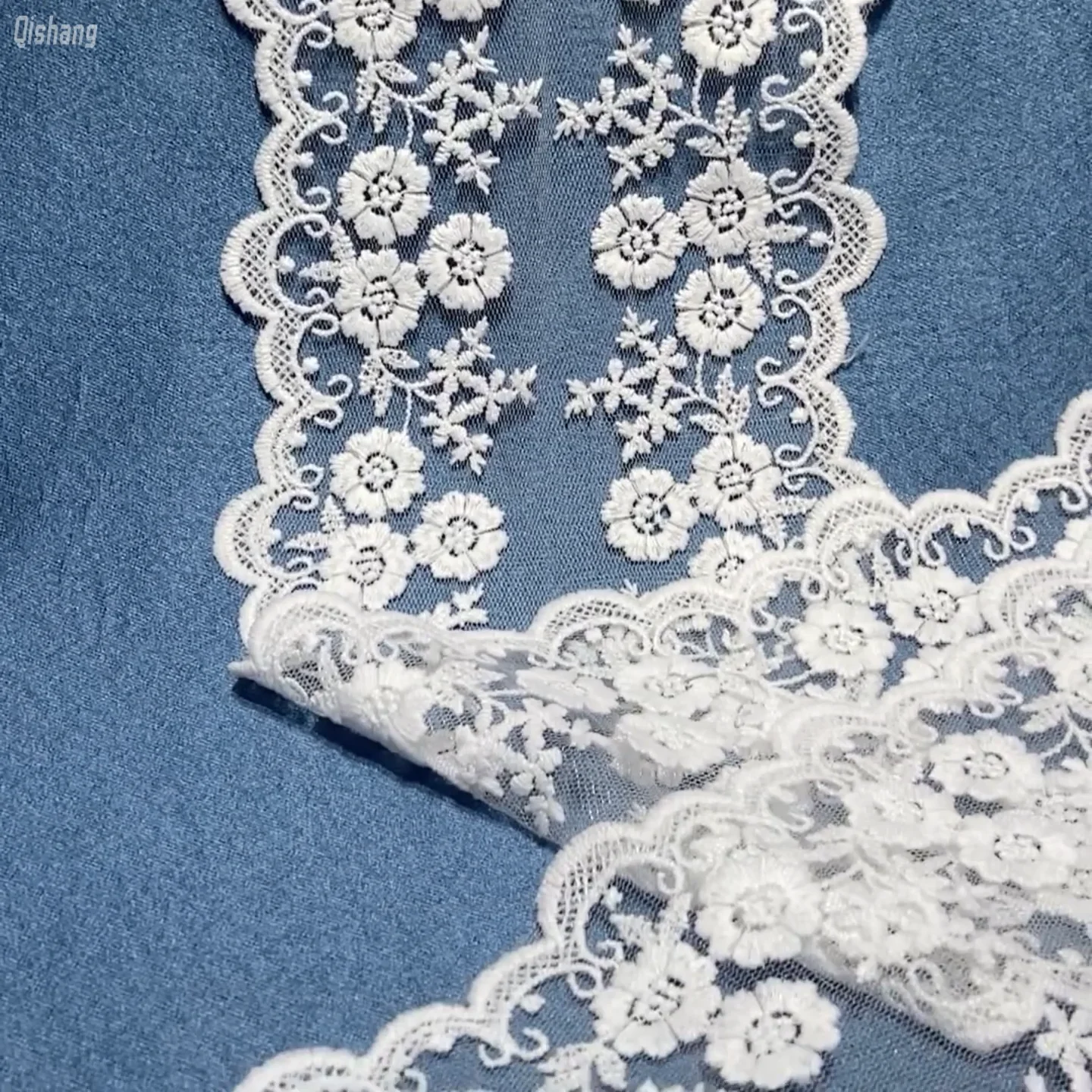 High Quality Lace Trimming Polyester Embroidered Flower Lace 28cm ...