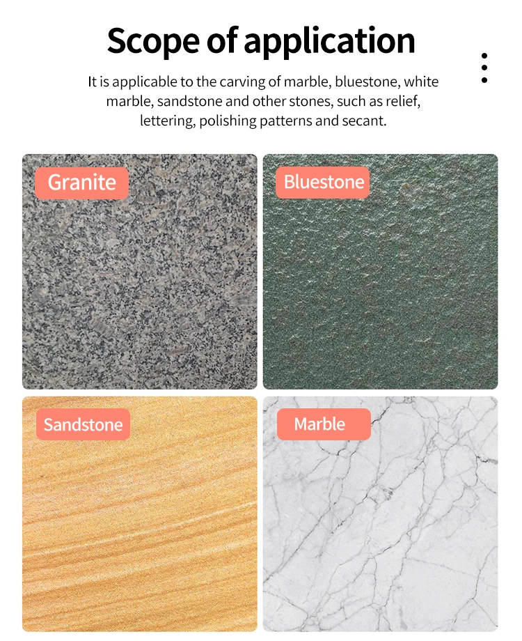 High Precision Limestone Tombstone Statues Engraving Tools