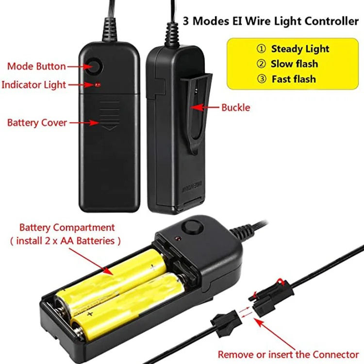 Wholesale Halloween Led El Masks Pvc Neon 1 Color Punk Fashion Dj Party ...