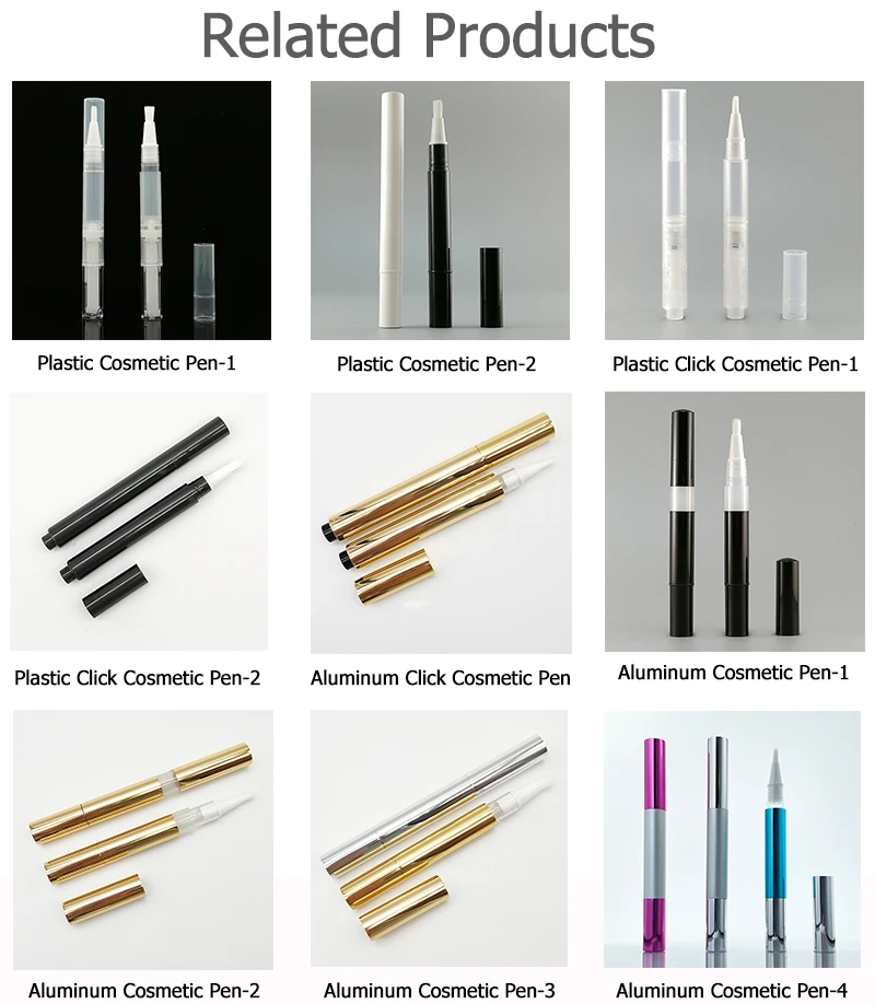 Custom Logo Nail Cuticle Oil Packaging - Twist Pen with Brush