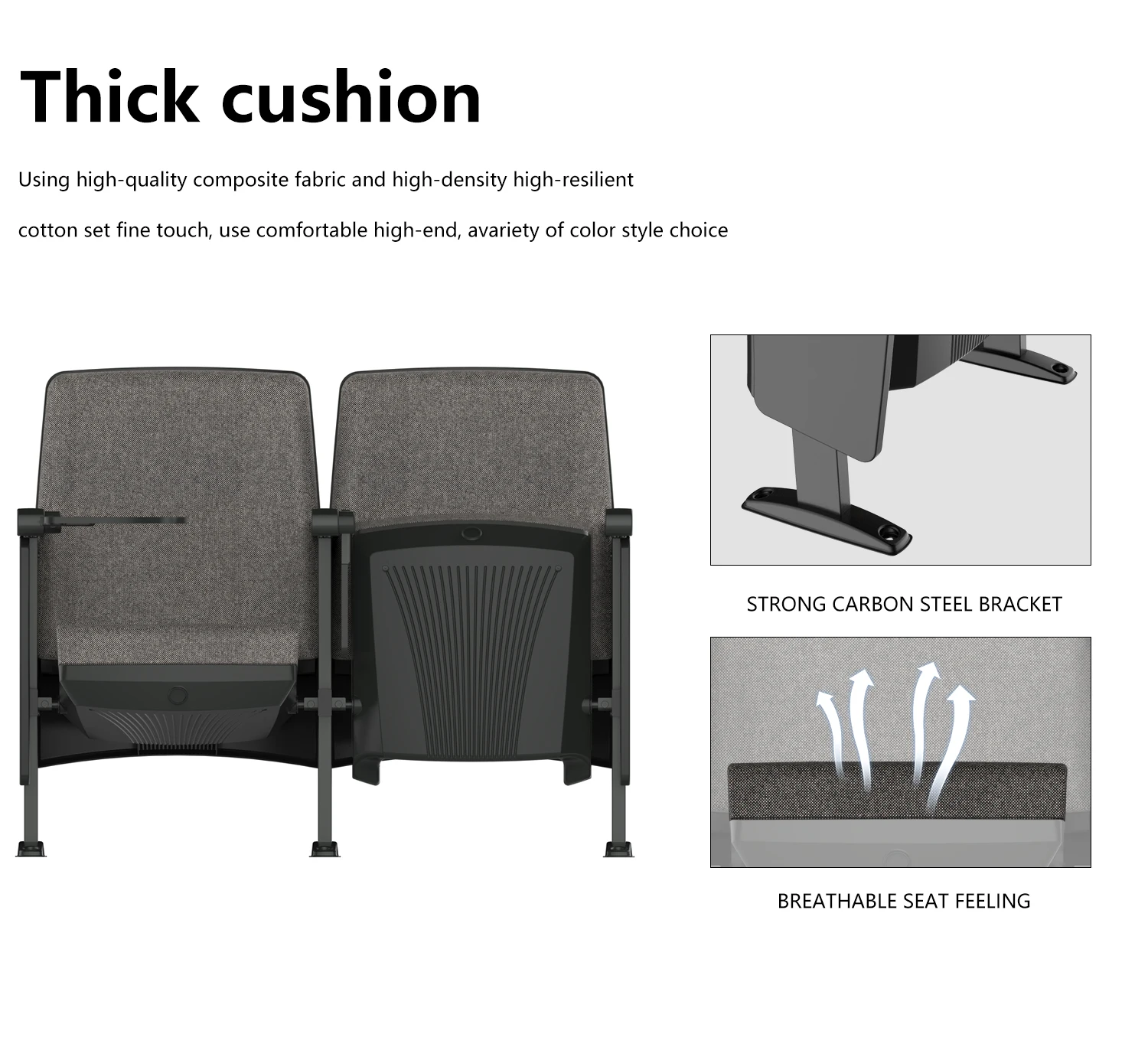 Theater Seats with Tables - Modern Vip Auditorium Chairs
