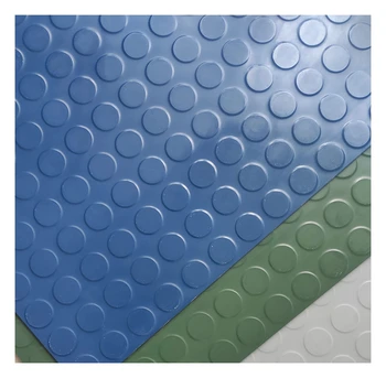 Studded Rubber Flooring Tiles And Rolls For Garage / Elevator / Walkway ...