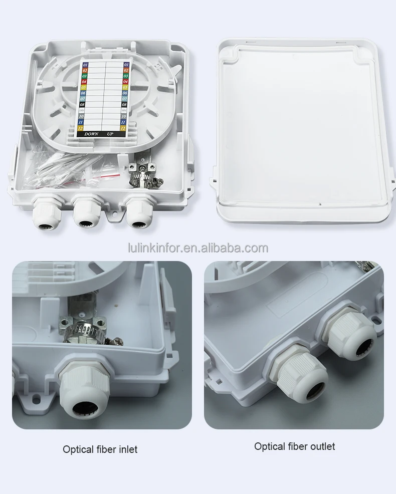 Lulink 12cores Optical Fiber Distribution Box Odf Mini Type Light Green ...