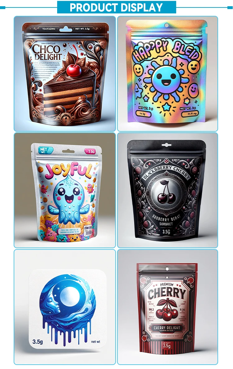 Edibles Candy Gummies Packaging Mushroom Gummy Package Custom Shape ...