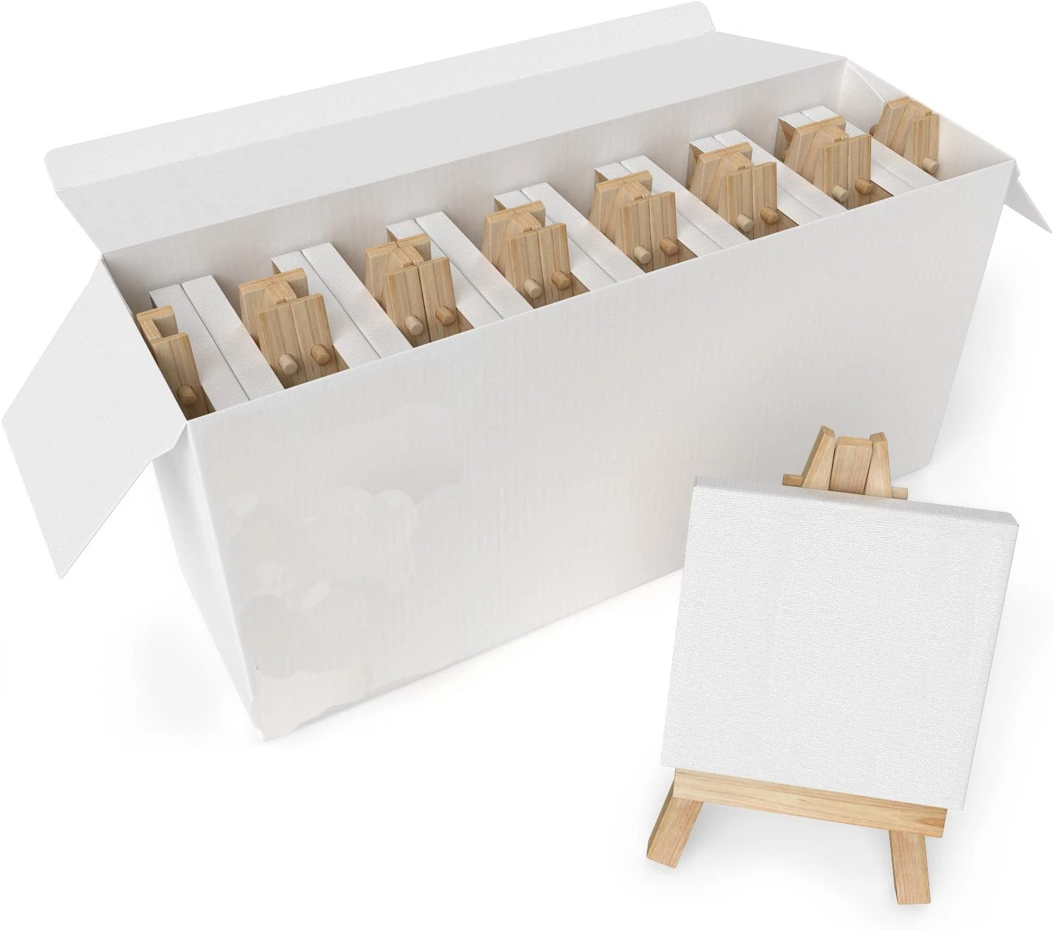 Mini Canvas Painting Set Includes 4x4 Inches Primed Canvas for Kids ...