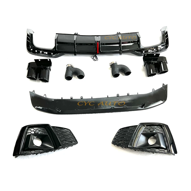 New!! A5 Aero Kit Front Splitter Lip Rear Diffuser Fog Lamp Cover For ...