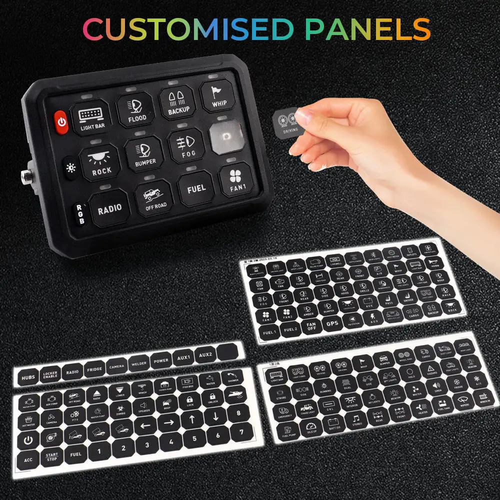 Tuosheng Marine Switch Power Off-road Car Led Panel Circuit Control Box ...