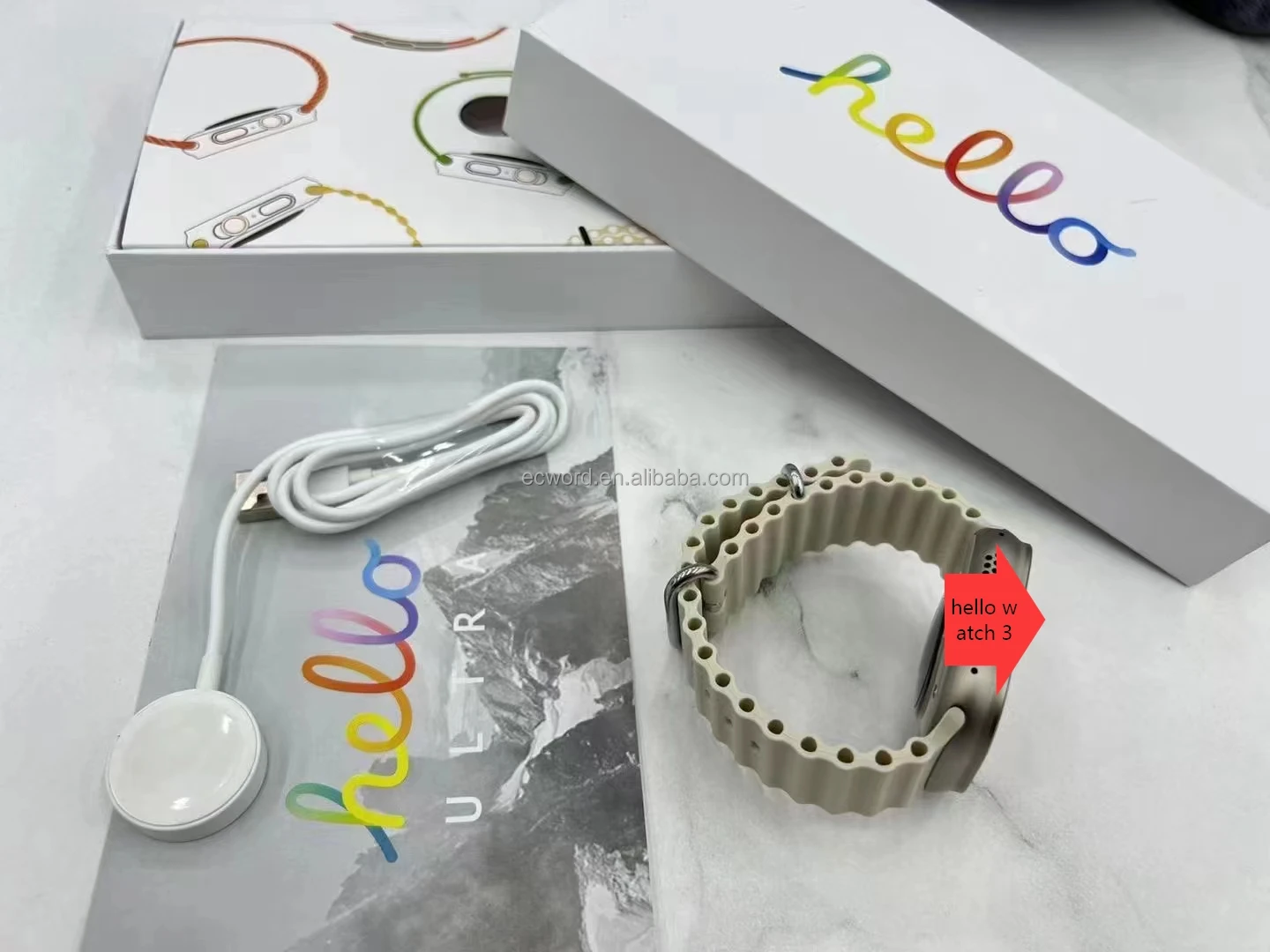 Hello Watch 3 Smart Watch 8 Ultra Sport Fitness Tracker 4gb Storage ...