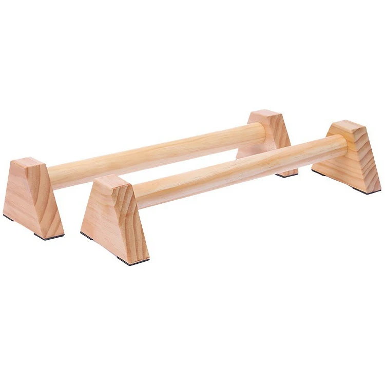 Custom Logo Gymnastics Exercise Wooden Parallel Bars Fitness Wood Push ...