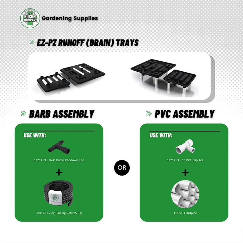 Indoor Garden Hydroponic Runoff Trays - Efficient & Durable