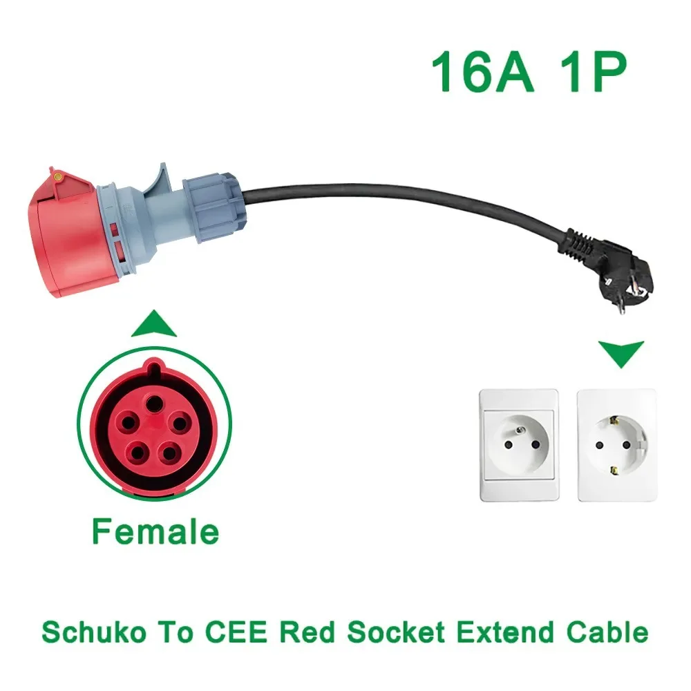 Ev Adapter Iec Cee Cable Uk Us Eu Swiss Plug/italian Plug 220v 16a 32a ...