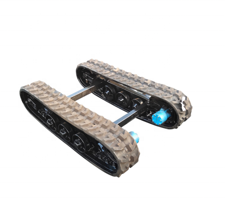 Construction Rubber Track System Chassis Undercarriage for Harvester ...