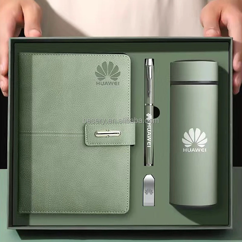 Custom Luxury Business A5 Notebook with Pen & Gift Set