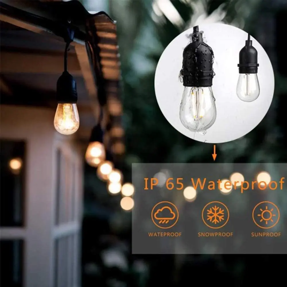 Decoration Outdoor Ip65 Waterproof Hanging Lights E27 E26 Socket Base ...