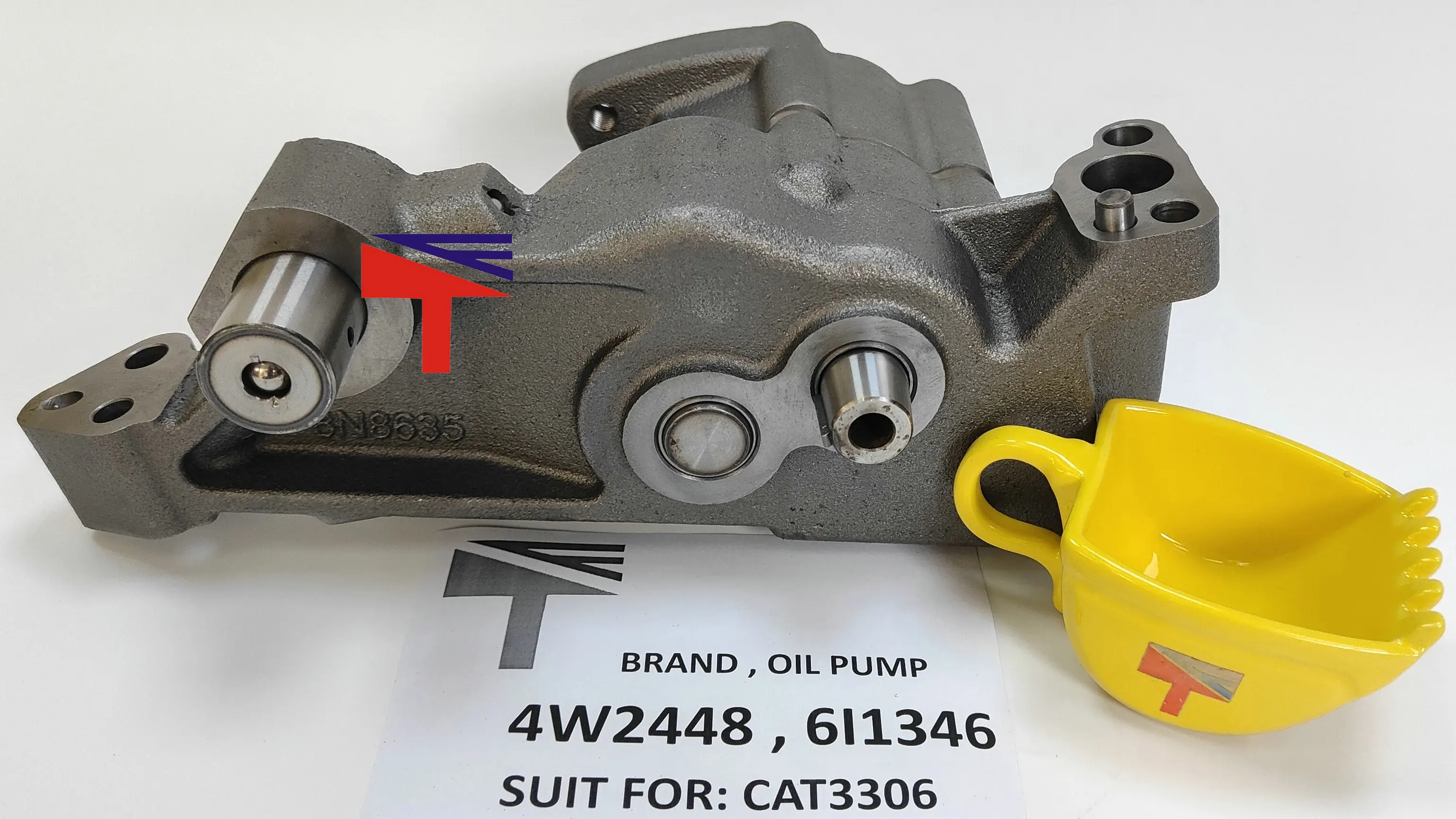 3306 Engine Spare Parts Oil Pump 4w2448 6i1346 For Wheel Loader 966f ...