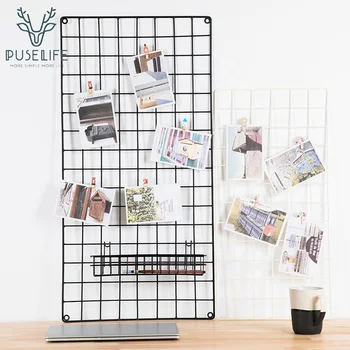 Metal Grid Wall Decor Photo Wire Grid Wall Panel For Photo Hanging ...