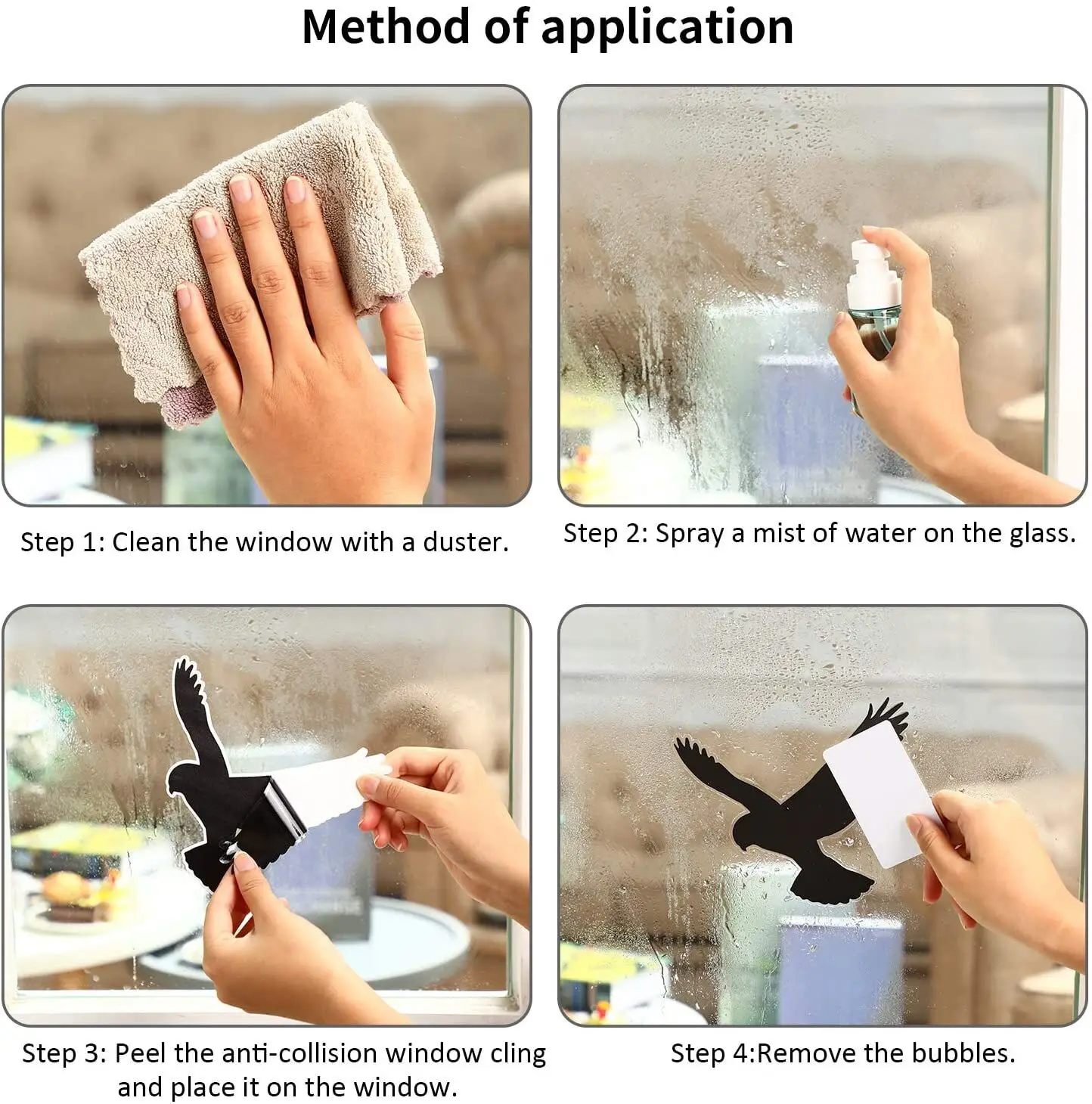 Custom Removable No Glue Static Cling Vinyl Stickers