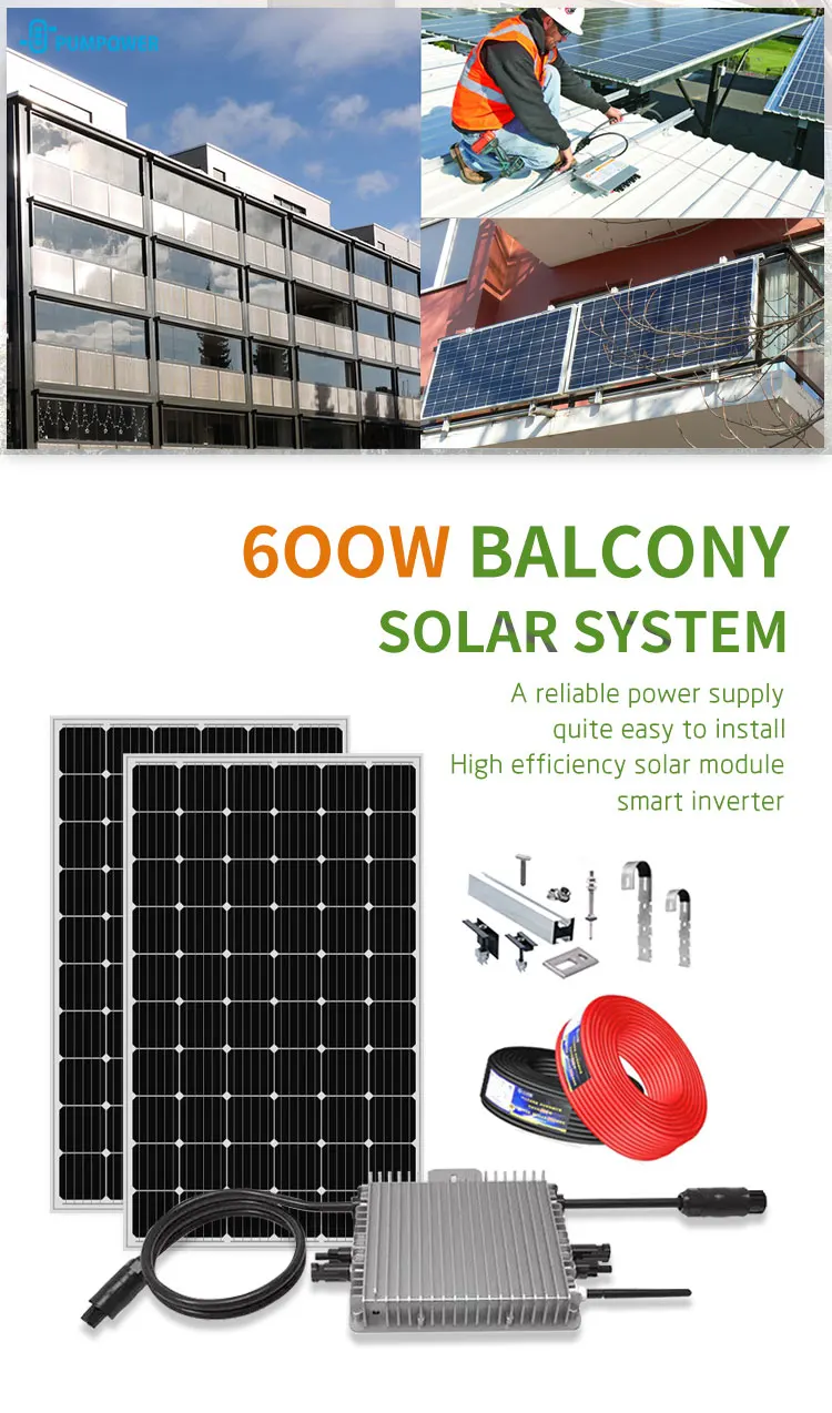 800w Balkonkraftwerk Solar Panel 800w Balcony Bracket Solar Dc Cable ...