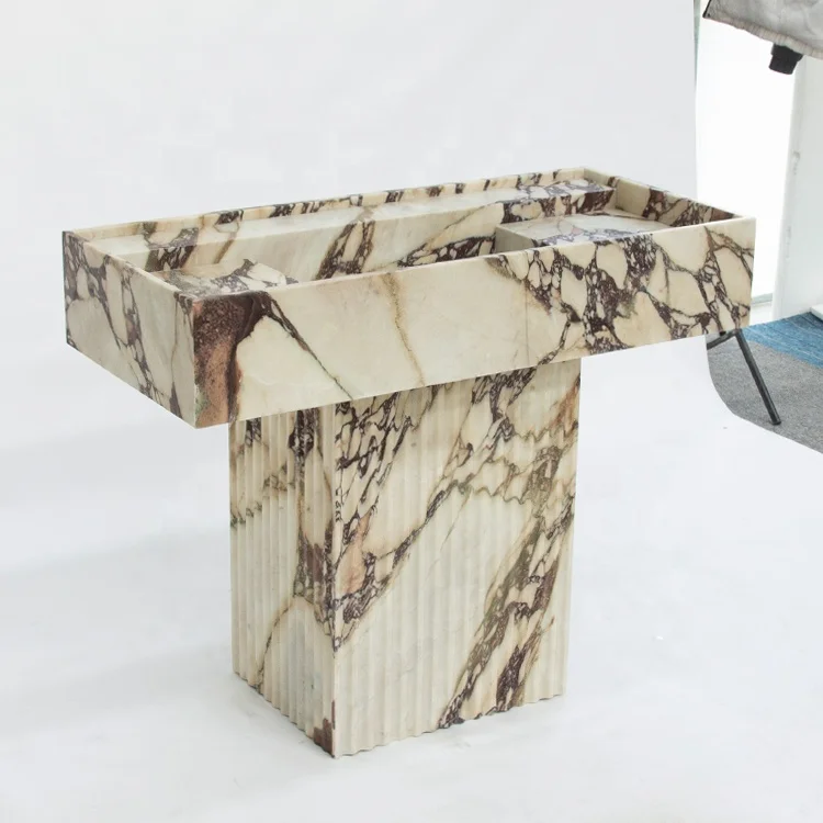 Luxury Contemporary Style Hand Washing Sinks Marble Free Standing ...