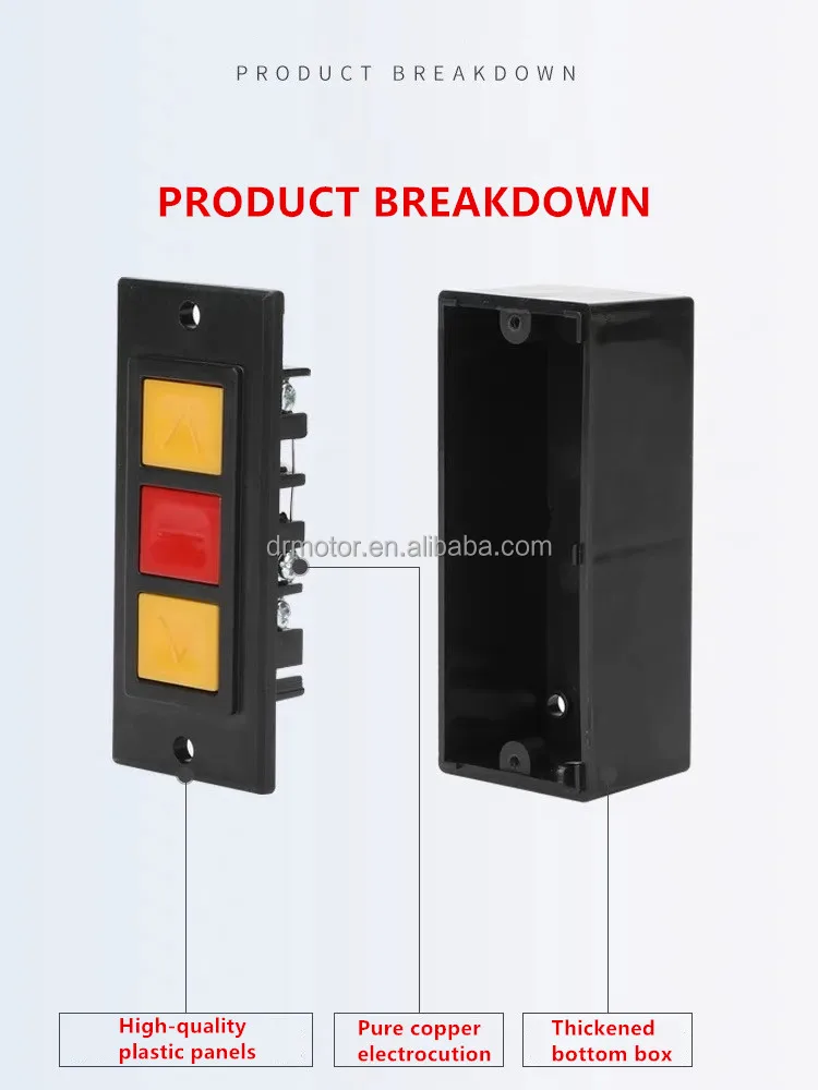 Push Button Switch for Roller Shutter Motor /Push Button Manual Switch ...