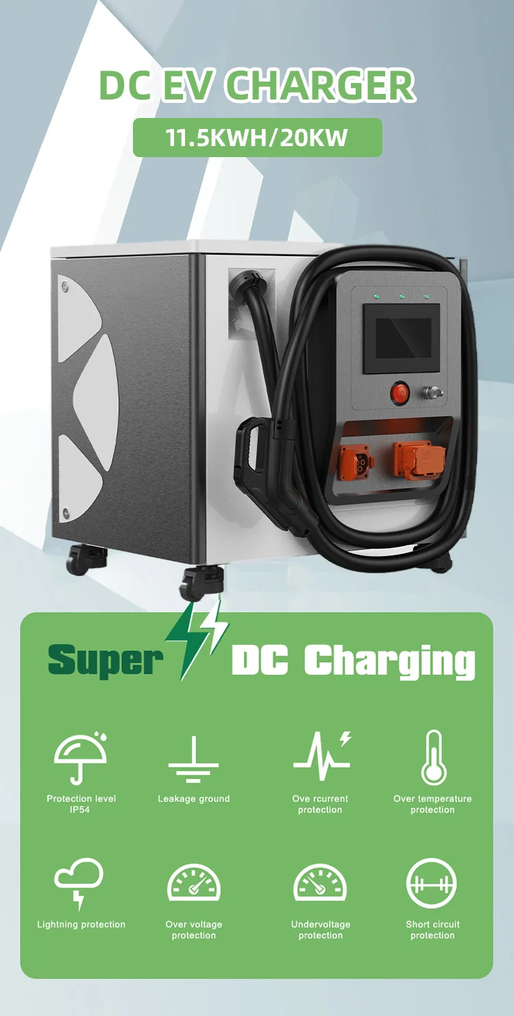 Mobile Ev Charging Station 20Kw Dc Ev Power Bank Ccs2 Ccs1 Gbt Chademo Portable Ev Charger With ...