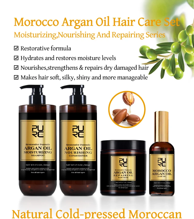 Customized Shampoo Organic Argan Oil Shampoo Private Label Natural ...