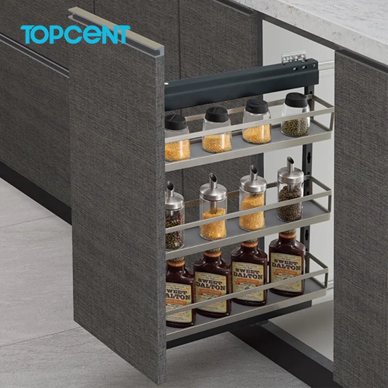 Topcent Kitchen Bottle Pull Out - Efficient Storage Solutions