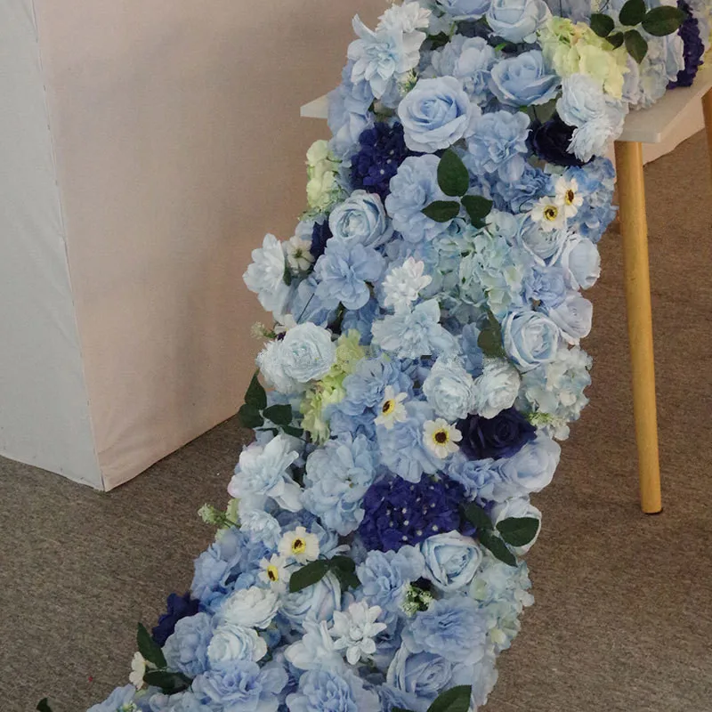 Wedding Table Decoration Wedding Flower Runner Silk Table Arrangements ...