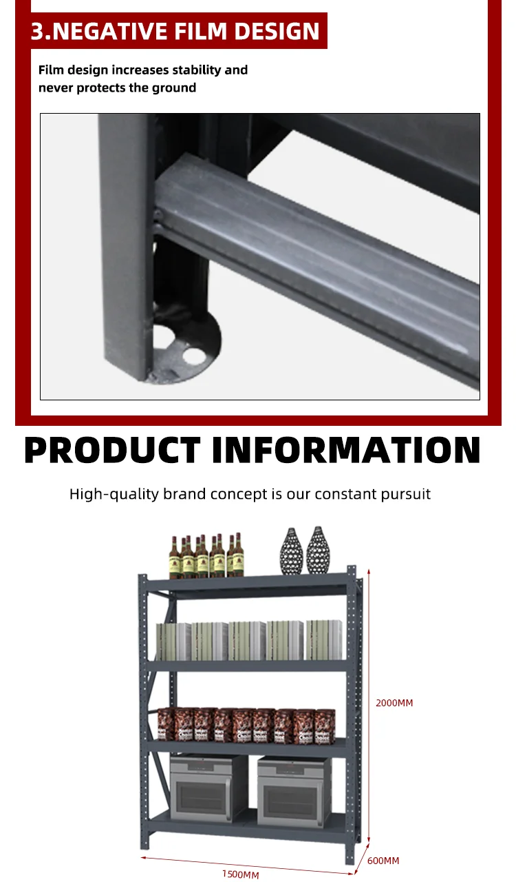 Steel Material Warehouse Storage Rack Fabric Store Shelving Plastic ...