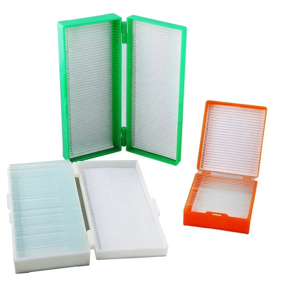 Laboratory 25 Place Slide Tray Microscope Slide Holders Slide Storage ...