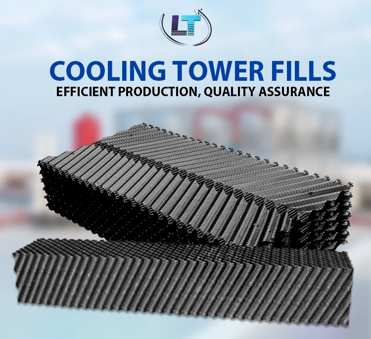 Industrial Water Cooling Tower Fill - Plastic Evaporative Cooling Pad