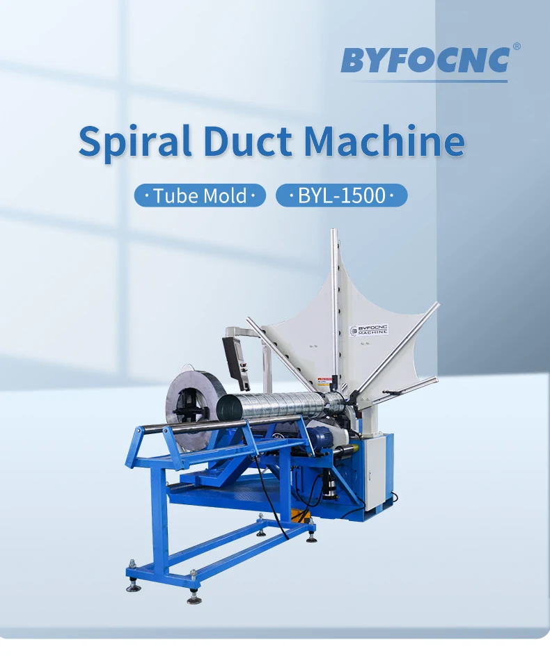 Galvanized Duct Manufacturing Equipment Spiral Duct Forming Machine ...