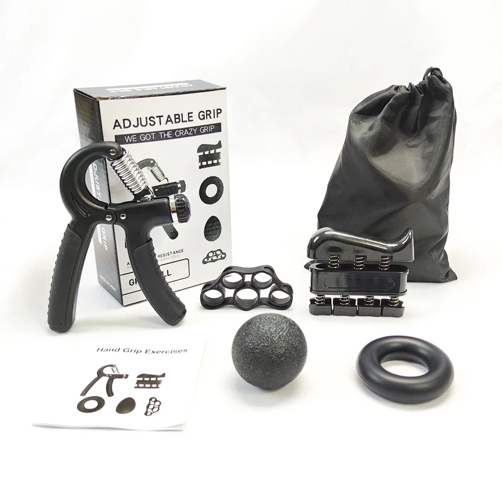 BOGA 5 Pack Adjustable Resistance Forearm Strengthener Kit Hand Grips ...