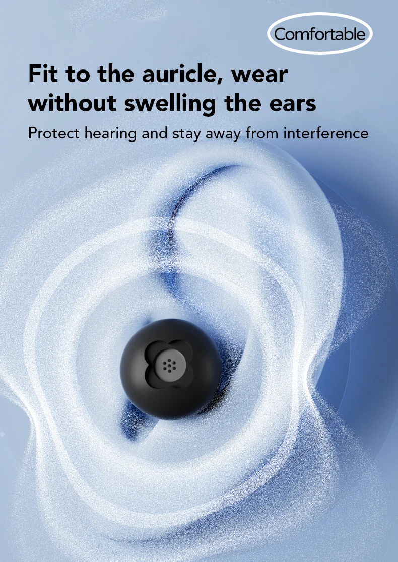 Silicone Earplugs Noise Reducing Hearing Protection Ear Plug for Sleep ...