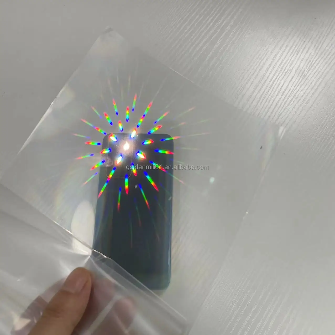 Adhesive Diffraction Film - Customizable Sheets & Rolls