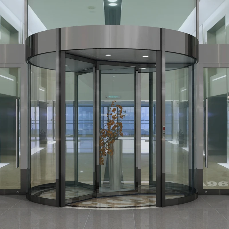 Automatic Revolving Entrance Security Glass Doors - Buy Revolving Door ...