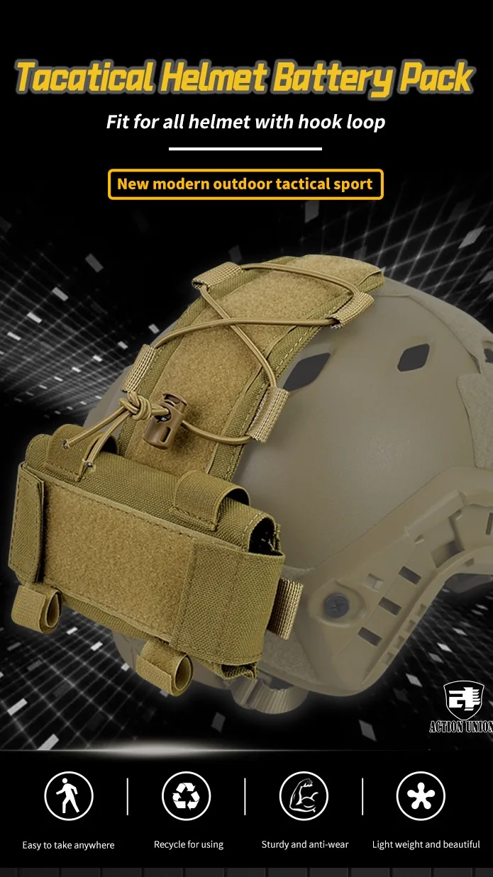 Actionunion Tactical Helmet Battery Bag Counterweight Pouch Helmet ...