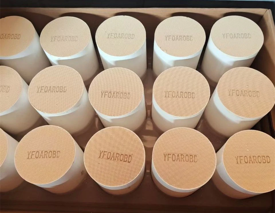 Catalytic Converter Honeycomb Ceramic Monolith Filter Universal Car ...