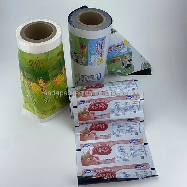 Fresh Liquid Milk Yoghurt Packaging Film Uht Milk Packaging Material ...
