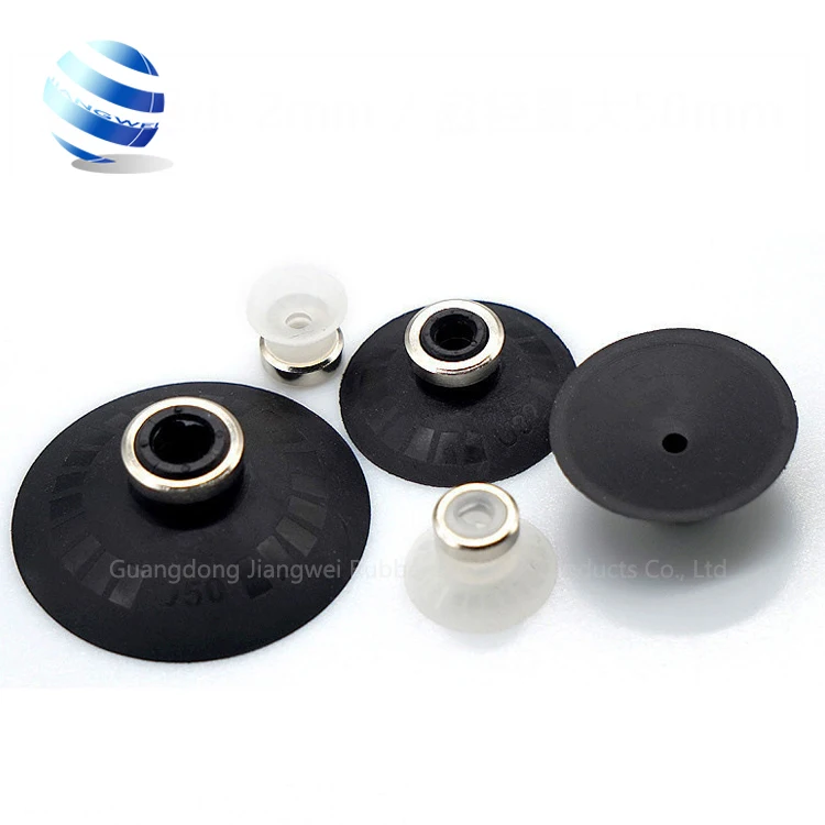 Custom Industrial Black Vaccum Nbr Silicone Rubber Sucker Suction Cup ...