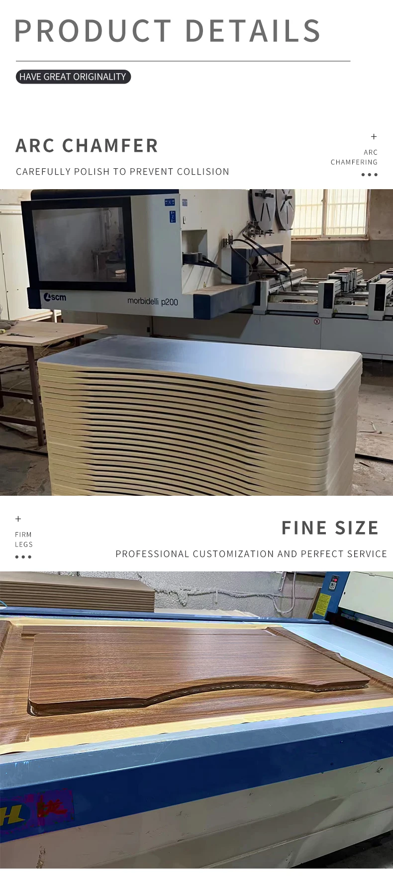 Customizable Laminate Tabletop Mdf Melamine Table Top Student Desk ...