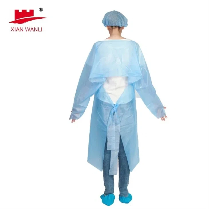 AAMI Level 3 Disposable Medical Apron Waterproof CPE Surgical with Long ...