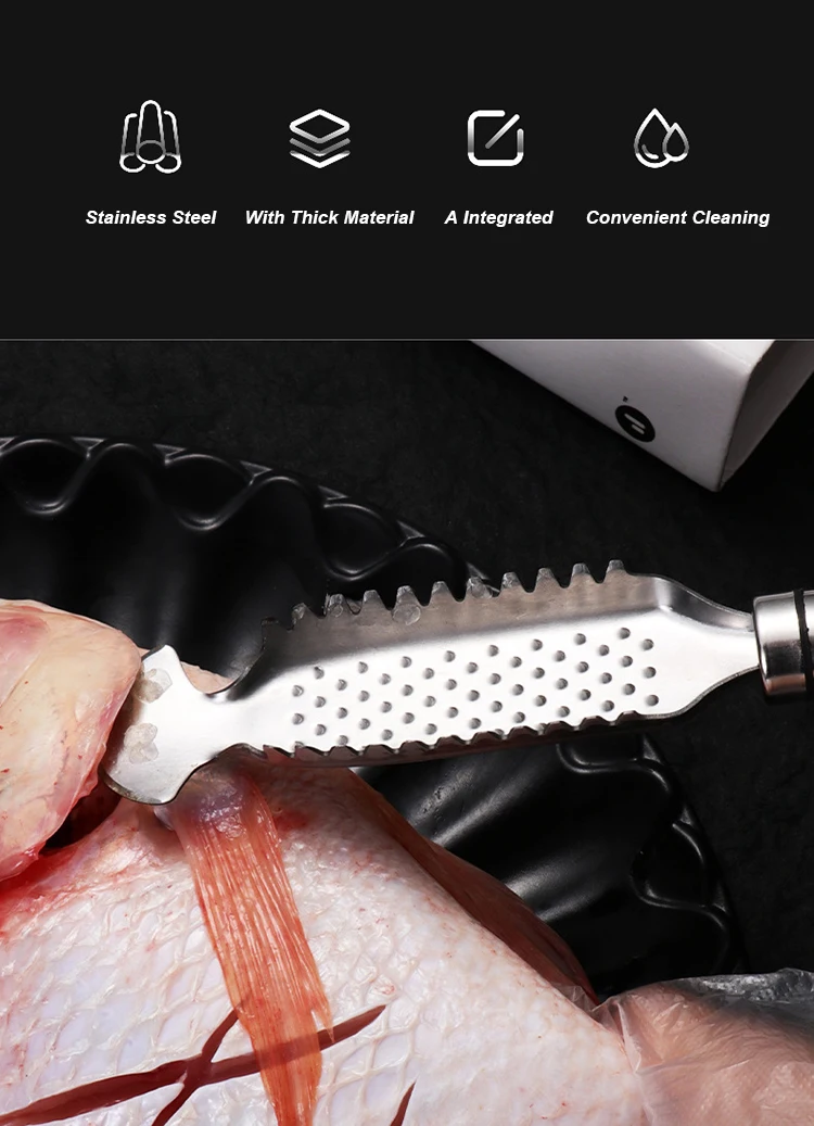 Multifunctional Ginger Grinder Fish Scale Scraping Fish Scale Scraper ...