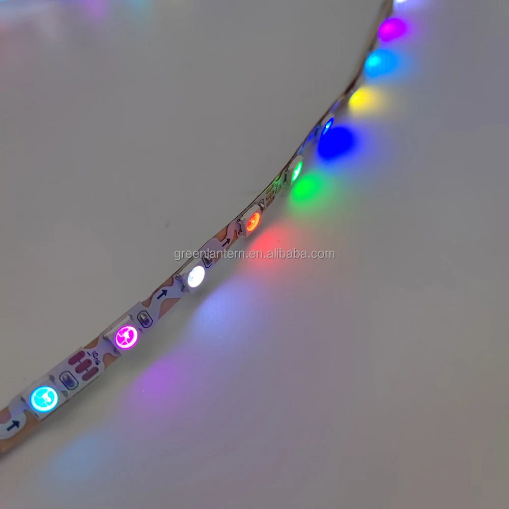 6mm Full Color LED Strip WS2812B - 60leds/m RGB Addressable