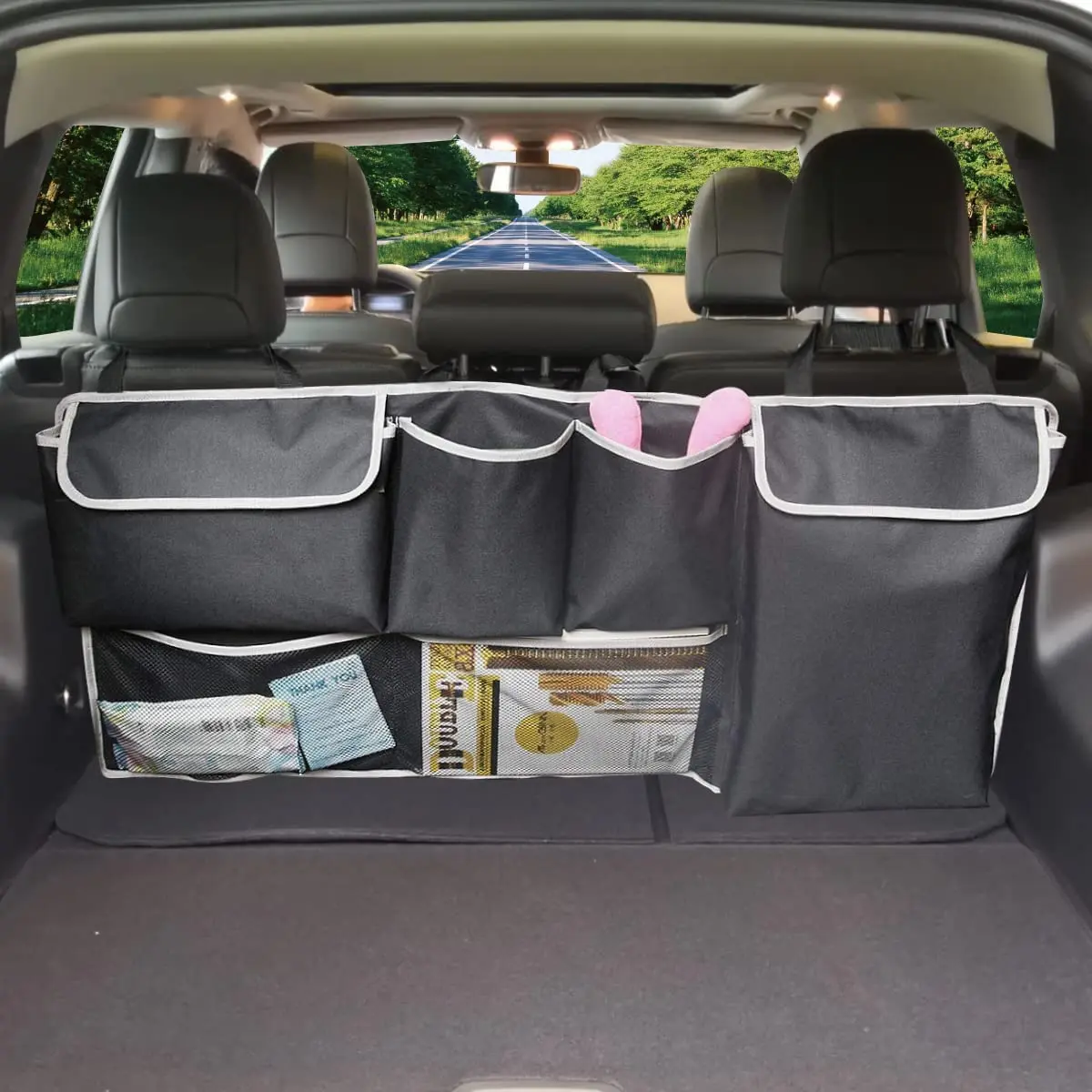 Factory Custom Backseat Hanging Car Storage Bag Back Seat Organizer for ...
